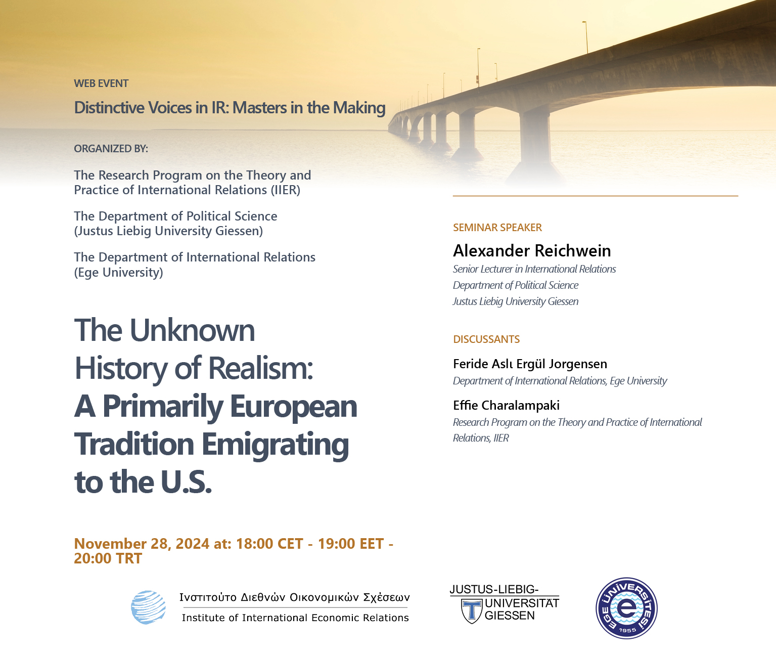 Distinctive Voices in IR: Masters in the Making – Prof. Alexander ...